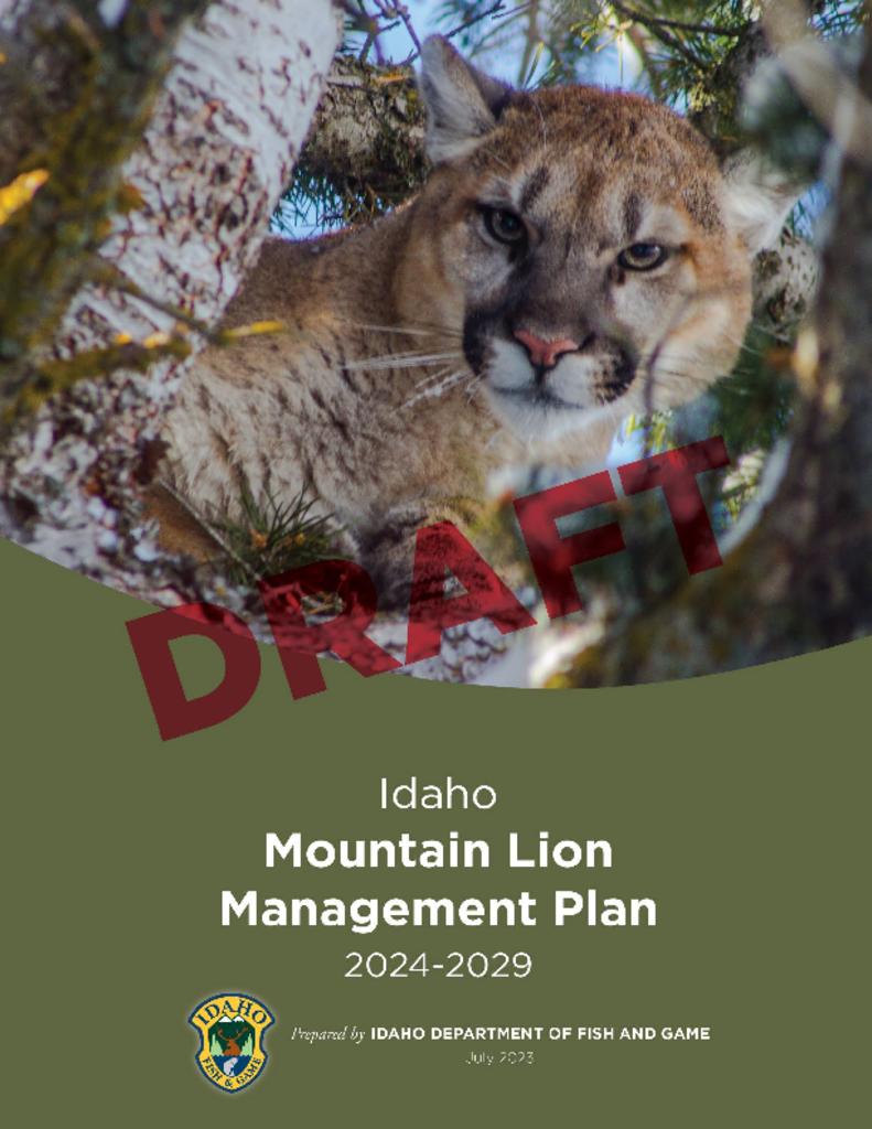 Wildlife Management Plans | Idaho Fish and Game