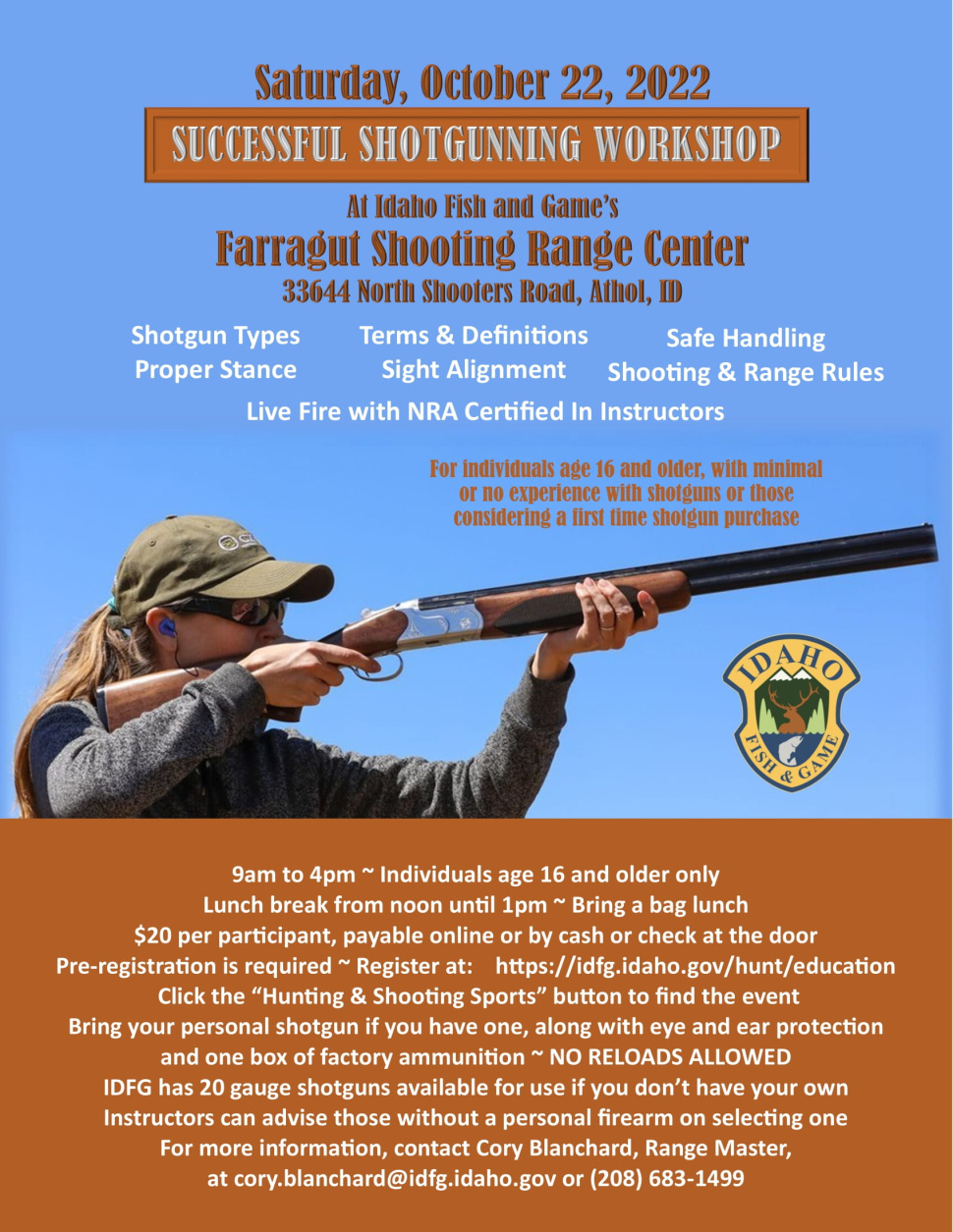Successful Shotgunning workshop will be hosted at the Farragut Shooting ...